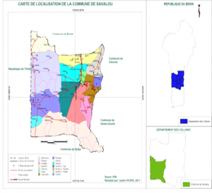 ANNEXE 4 : situation géographique de la commune de Savalou